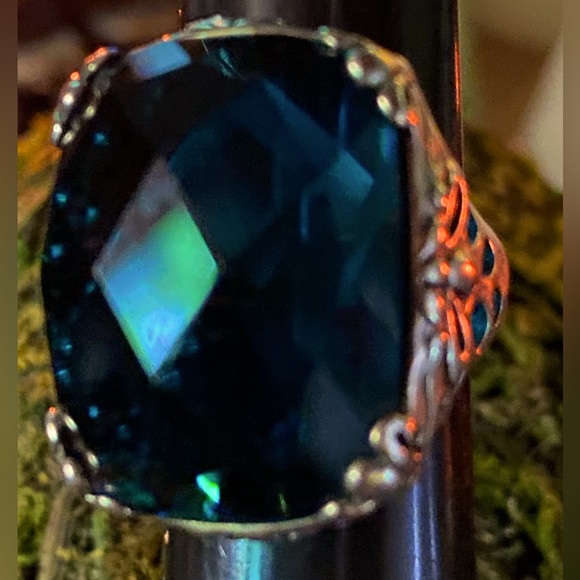 Jewelry | Silpada Elegant Sterling Silver And Blue Teal Gemstone Ring 712 | Poshmark